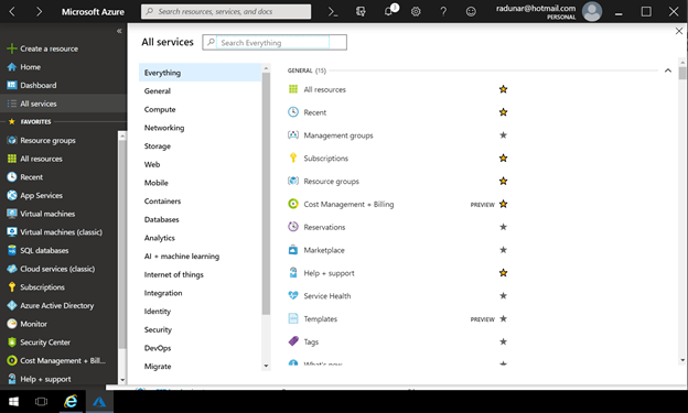 Microsoft Azure Portal App for Windows, iPhone and Android – Radu Narita