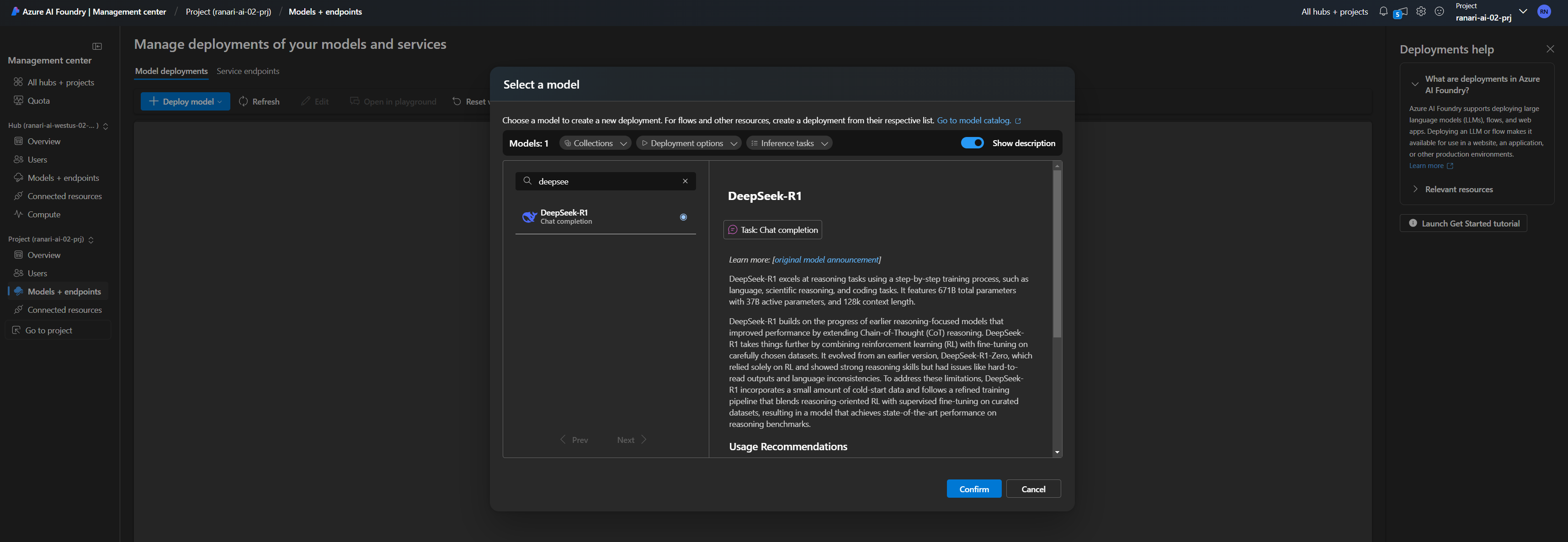 AIOps: Host Your Own DeepSeek-R1 Instance with Azure AI Foundry – A Glimpse Behind the Scenes ...